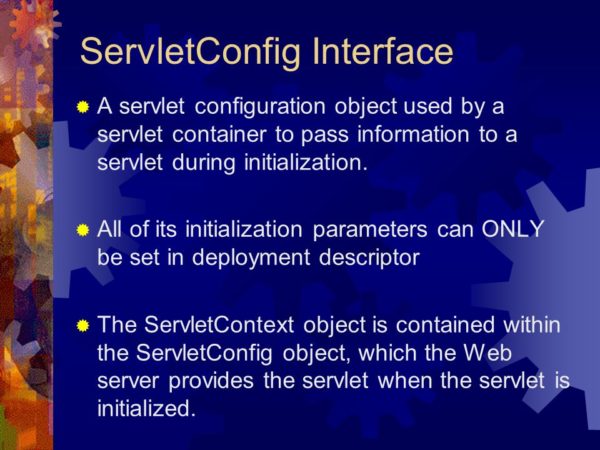 ServletConfig Interface – CodeBridePlus.com